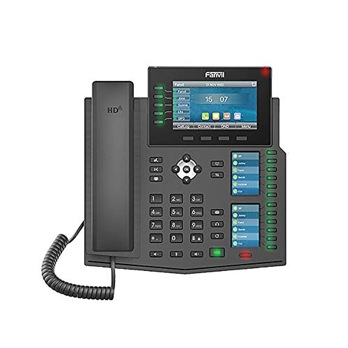 Fanvil IP Phone X6U High-End with 20 SIP Lines Dual Gigabit Port PoE Integrated (2-Pack)