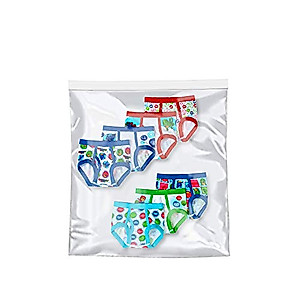 [ PACK oF 100 ] Food Storage Bags 2 GALLON SIZE - 13" x 15" Clear Resealable Closure 2 Mil. Thick For Kitchen, Brining, Office, Moving, Organization & Storage