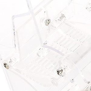 Bird Cage Automatic Feeder,Acrylic High Capacity Bird Food Dispenser Parrot Feeder Cage Accessories for Parakeet Canary Cockatiel Finch