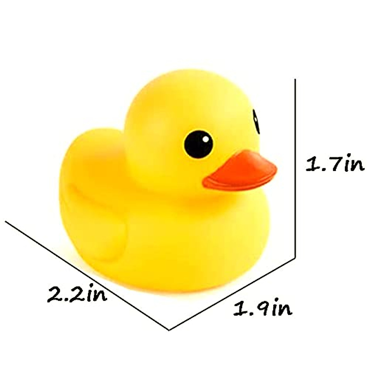 umbresen Yellow Rubber Ducks Preschool Bath Toys Bathtub Duckies Gift for Baby Shower Infants Toddlers Car Pool Float Halloween Adults Party Favors Carnival Decorations (Small Yellow 2.2''-12pcs)
