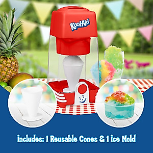 Nostalgia Shaved ice Machine, Kool-Aid Red