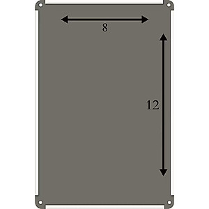 SIGNCHAT Vintage I Garden So I Don't Choke People Save A Life Send Mulch Poster Metal Sign 8x12 inches