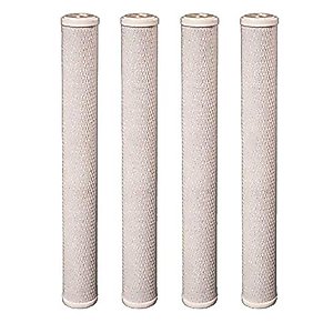 CFS – 4 Pack Carbon Block Filter Cartridges Compatible with EP-20 Models – Remove Bad Taste and Odor – Whole House Replacement Filter Cartridge – 5 Micron – 20" x 2-7/8"