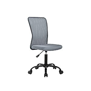 Office Chair Ergonomic Desk Chair Home Mid Back Computer Chair Height Adjustable Task Chair Modern Armless Rolling Swivel Chair with Back Support Mesh Executive Chair for Women Men