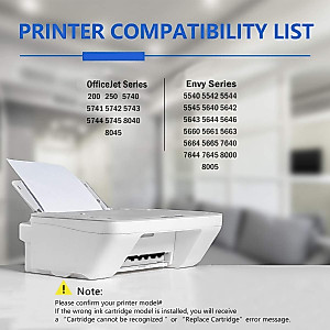 Ankink Higher Yield HP 62XL Ink Cartridge Replacement for 62 HP62XL hp62 XL Envy 5540 5640 5660 7640 7644 7645 OfficeJet 200 250 5740 5745 8040 Printer Black Color (Tricolor) Combo 2 Pack c2p07an