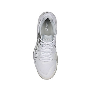 ASICS Men's Gel-Challenger 12 Tennis Shoes, 10.5, White/Silver