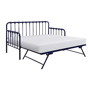 Lexicon Constance Metal Daybed with Trundle in Navy Blue
