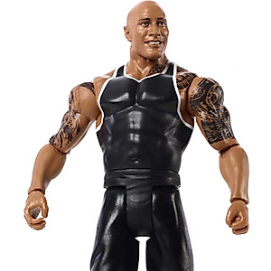 WWE MATTEL Top Picks The Rock Action Figure, 6-in Posable Collectible & Gift for Ages 6 Years Old & Up
