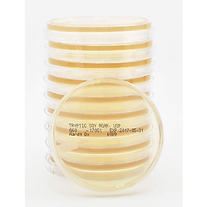 Tryptic Soy Agar (TSA), USP, a General Growth Medium for Microorganisms, 10 Plates Per Pack, by Hardy Diagnostics