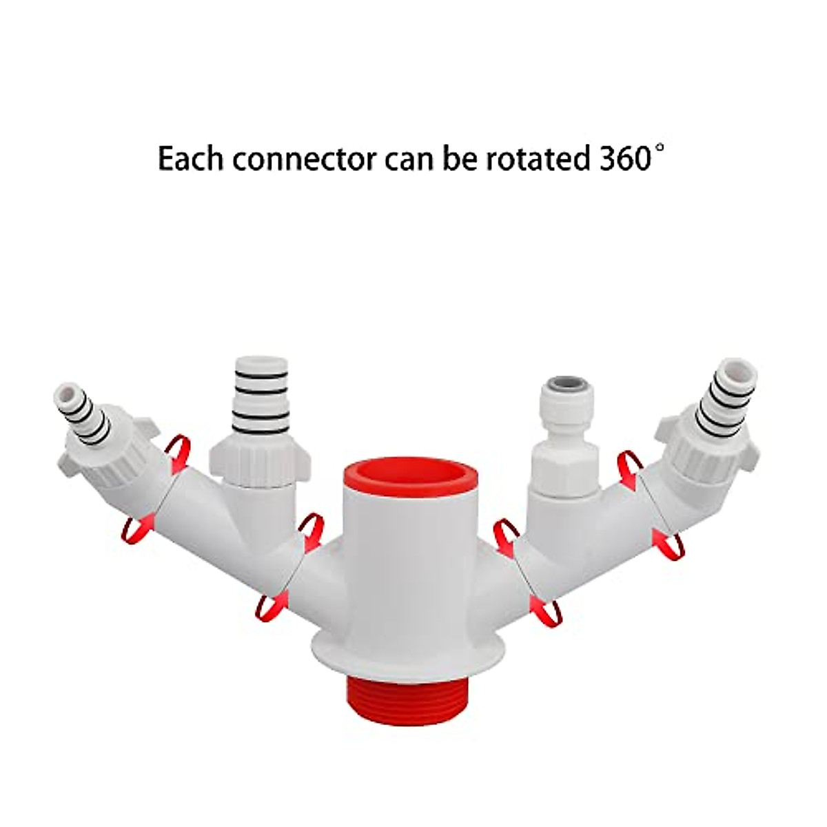 Kitchen Sink Sewer Drain Pipe Holder, Bathroom Wash Basin Y Type Drain Connection Purifier Drain Dishwasher Drain Multi-Channel Anti Odor Sewer, Drain Multi Channel Connector Multi Purpose Drain