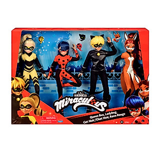 Miraculous Dolls Multipack | 26cm Ladybug Cat Noir & Queen Bee