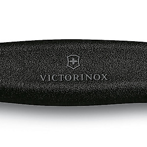 Victorinox 3.25 Inch Swiss Classic Paring Knife with Straight Edge, Spear Point, Black, 3.25"