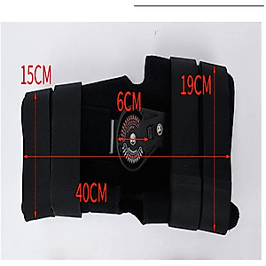 Knee Braces for Knee Pain Arthritis Adjustable Hinged Knee Brace Support for Ligaments Sports Injury Walking Training Leg Restoration Protector (Size : M)