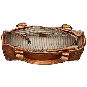 Frye womens Melissa Satchel Top Handle Handbag, Beige, One Size US