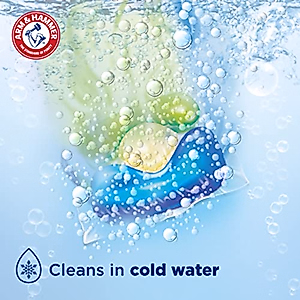 Arm & Hammer Plus OxiClean 5-in-1 Laundry Detergent Power Paks, 42 Count (Packaging may vary)