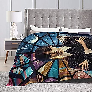 Super Soft Flannel Blankets Comfortable Throw Blanket for Sofa Bedroom Office Travel,Suitable for Teenagers, Adults (50"x40")