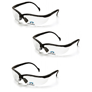 Safety Glasses,Blk/Clr,Rx2.5