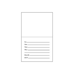 Creative Converting School Spirit Foldover Invitation, Cobalt Blue