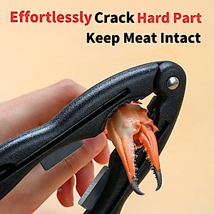 ADORAMBLING 2PCS Crab Crackers and Tools Multifunctional Crab Leg Crackers Efficient Lobster Crackers Sturdy Seafood Crackers and Tools Portable Lobster Crackers and Picks Set Crab Claw Crackers