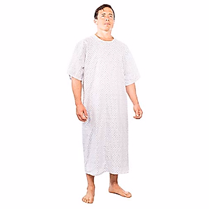 Nobles Health Care Stars Print Unisex Hospital Gowns - 3X / IV -Pack of 2