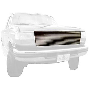 Compatible with Ford Bronco (1992-1998), F-150, Super Duty Billet Grille, Polished, 1 Pc, Replacement - PN #20535