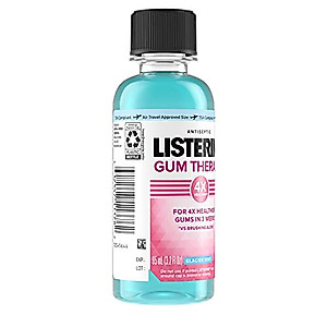 Listerine Gum Therapy Anti-Plaque & Gingivitis Travel Mouthwash, Glacier Mint, 95 mL 1 ea