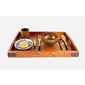 JapanBargain 2685x4, Set of 4 Wooden Dinner Spoons Yogurt Spoons Snack Spoons Ice Cream Spoons Children Spoons, 7-3/4 inch