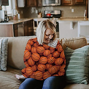 Basketball Balls Pattern Baby Nursing Cover for Breastfeeding, Breathable Stretchy Nursing Scarf Carseat Canopy for Boys or Girls Stroller Car Seat Covers Outdoor Sports