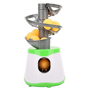Kid Beginners Ping Pong Automatic Machine, 10 Balls Table Tennis Trainer Balls Launcher Training Machine Table Tennis Robot