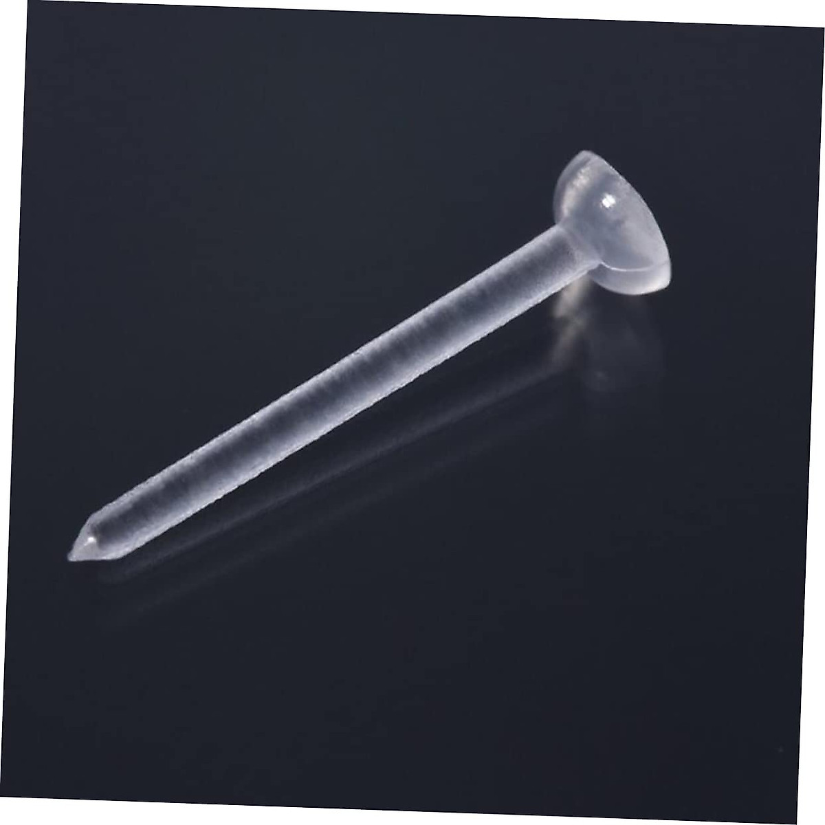 ABOOFAN 100 Pcs Plastic Post Earrings Earring Posts and Backs Clear earings Clear Stud Earrings Fashion Earrings Stud earings Head findings Earring pins Earrings Blank Stud Jewelry