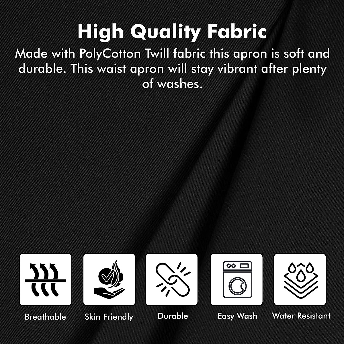 Dreamology Ultimate All-Purpose unisex 4 pocket cotton Apron - Waitress Apron, Chef Apron, aprons for women with pockets