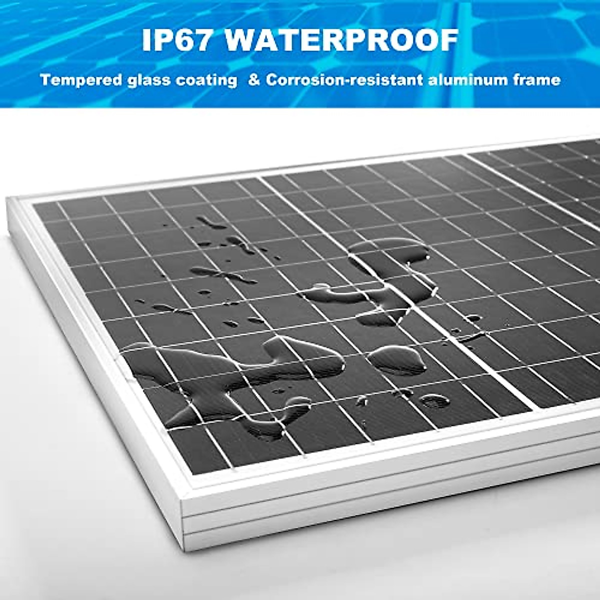 Nicesolar 100W 12V Solar Panel kit Monocrystalline Off Grid System Battery Charger for RV Boat Trailer Cabin Garden Shed Home, with 20A Charge Controller for Sealed Gel Flooded and Lithium Batteries