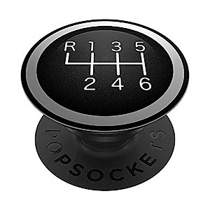 GEAR SHIFTER CAR SHIFT MANUAL CARS RACING BIRTHDAY GIFT PopSockets PopGrip: Swappable Grip for Phones & Tablets