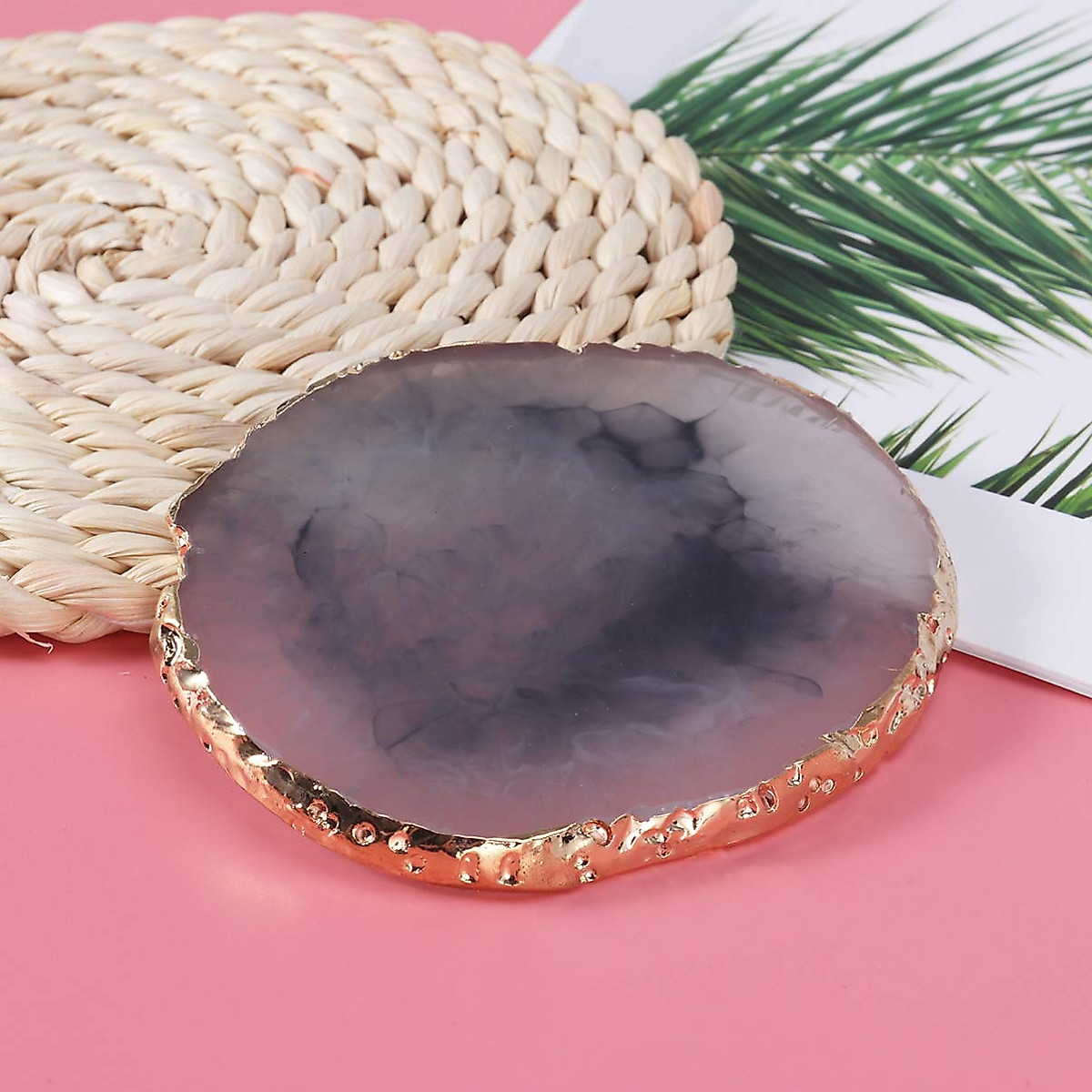 FOMIYES Cosmetic Manicure Pallet Nail Paint Plate Nail Paint Board Manicure Nail Pallet Nail Painting Tray Nail Art Pallet Resin for Makeup Pallet Palettes Watercolor Painting Marble