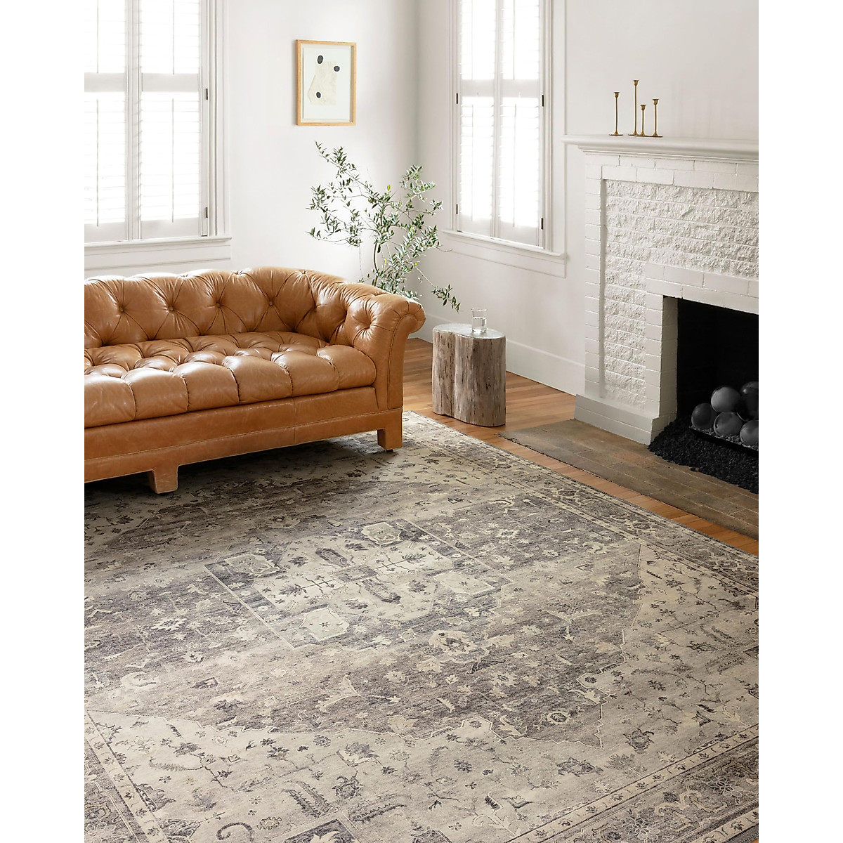 Loloi II Hathaway Steel/Ivory 9'-0" x 12'-0" Area Rug