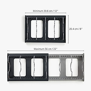 Joseph Joseph 85167 DrawerStore Expanding Cookware Organizer, Gray