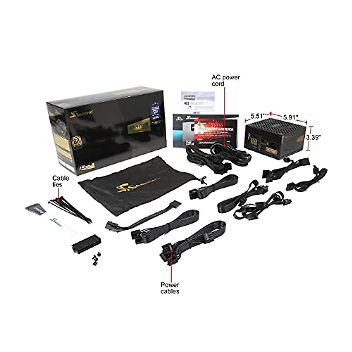 Seasonic PRIME GX-750 | 750W | 80+ Gold | Full Modular | Low Noise | Premium Japanese Capacitor | 12 Year Warranty | Nvidia RTX 30/40 Super & AMD GPU Compatible (Ref. SSR-750GD2)