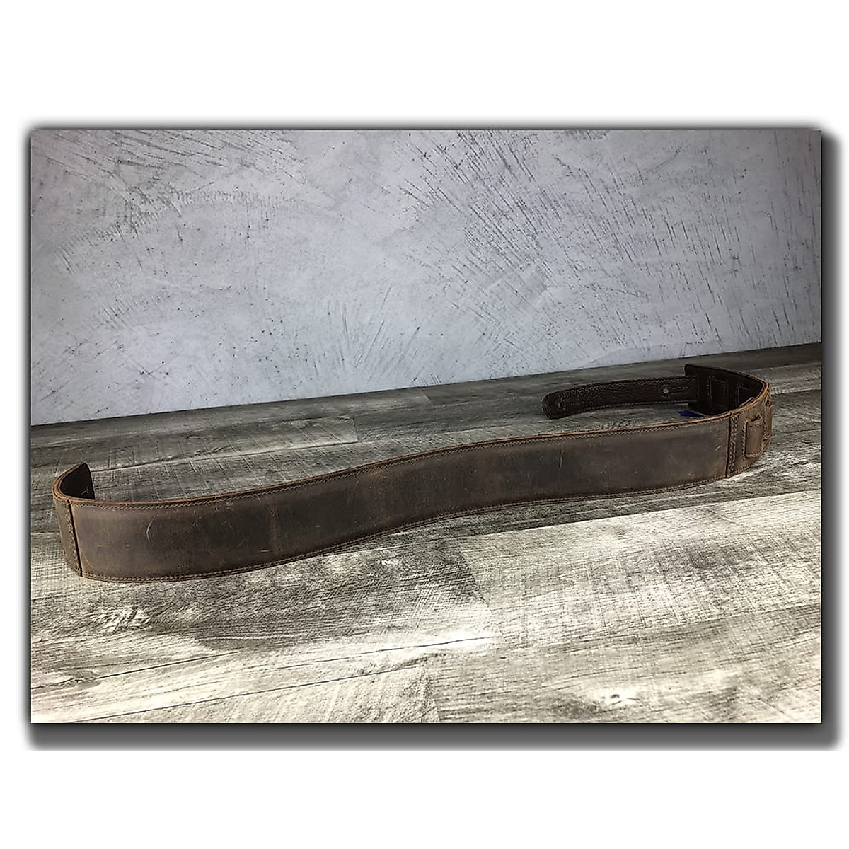 Anthology Gear "The Reticent Full Grain Leather Guitar Strap For Electric, Acoustic, and Bass Guitars (2", Whiskey Brown)