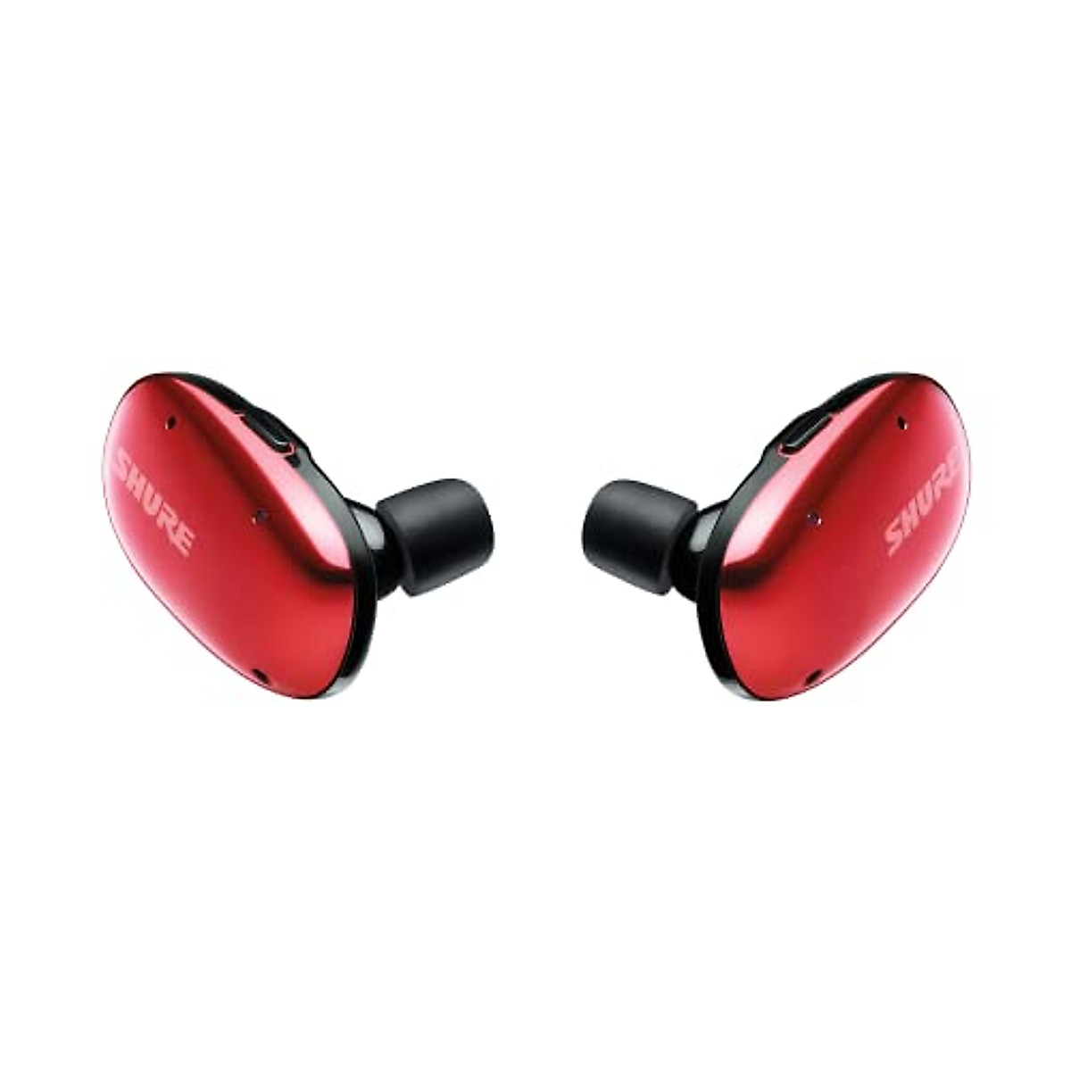 Shure AONIC Free True Wireless Earbuds, Sound Isolating Wireless Bluetooth Earphones, 21-Hr Battery Life, Studio-Quality Sound, Clear Call, Durable Quality, Lightweight, Fingertip Control - Red