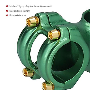 Jiawu Bike Handlebar Stem, Durable 31.8mm Stable 7 Degree Convenient Road Bike Stem, for Road Bike Bike(Green)