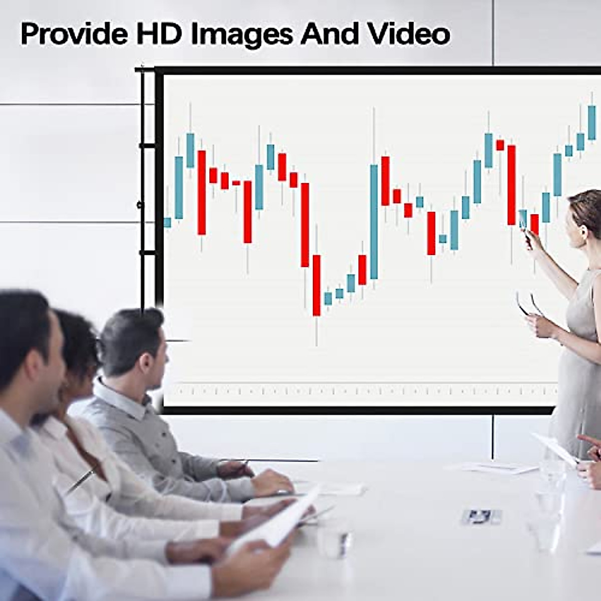 Projector Screen and Stand, 84/100/120 inch 16:9 HD 4K Thickened Wrinkle-Free Portable Movies Screen, for Indoor Outdoor Home Theater Backyard Camping,100in