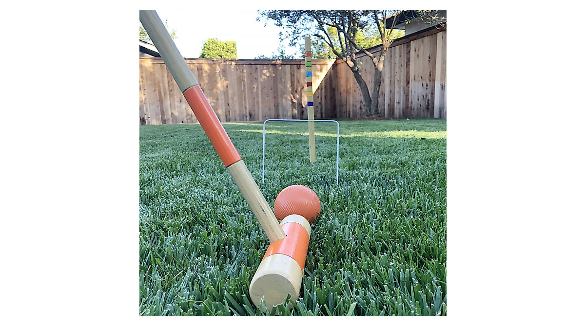 GoSports Croquet Set for Adults & Kids - Modern Wood Design