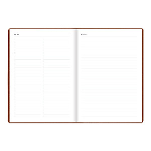 Letts Oslo Weekly/Monthly Planner, 12 Months, January to December, 2024, Sewn Binding, A5 Size, 8.25" x 5.875", Multilingual, Tan (C082334-24)