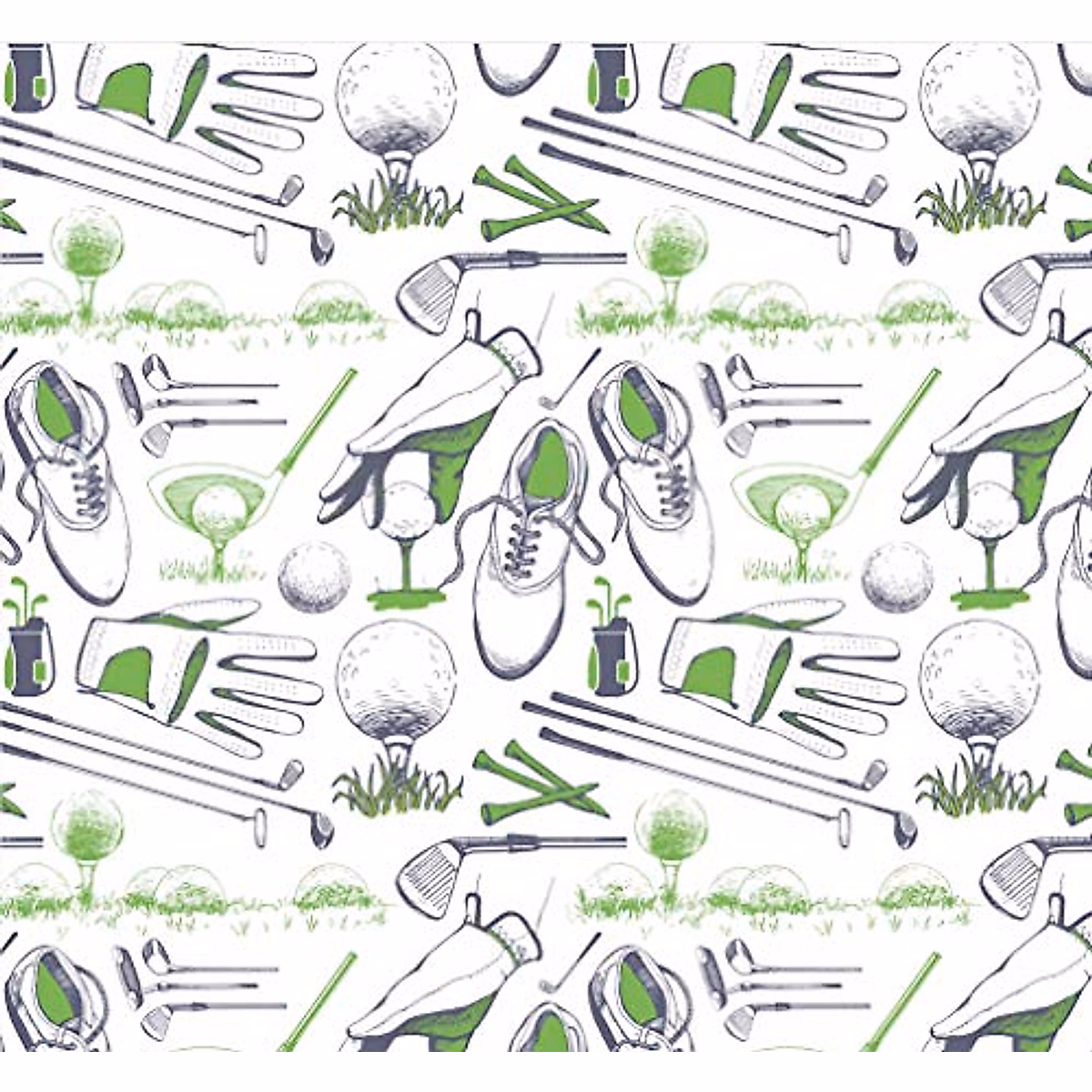 Stesha Party Golf Wrapping Paper Men Golfing Gift Wrap - Folded Flat 30 x 20 Inch - 3 Sheets