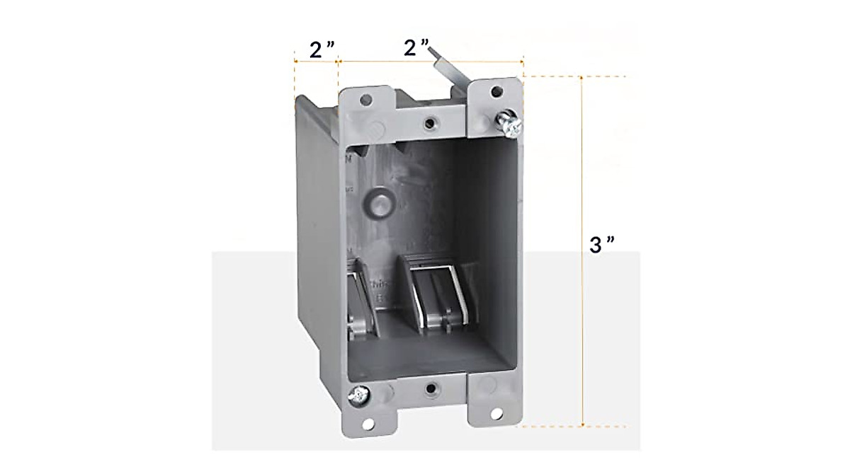 Newhouse 1-Gang PVC Electrical Outlet Box - 14 cu. in.