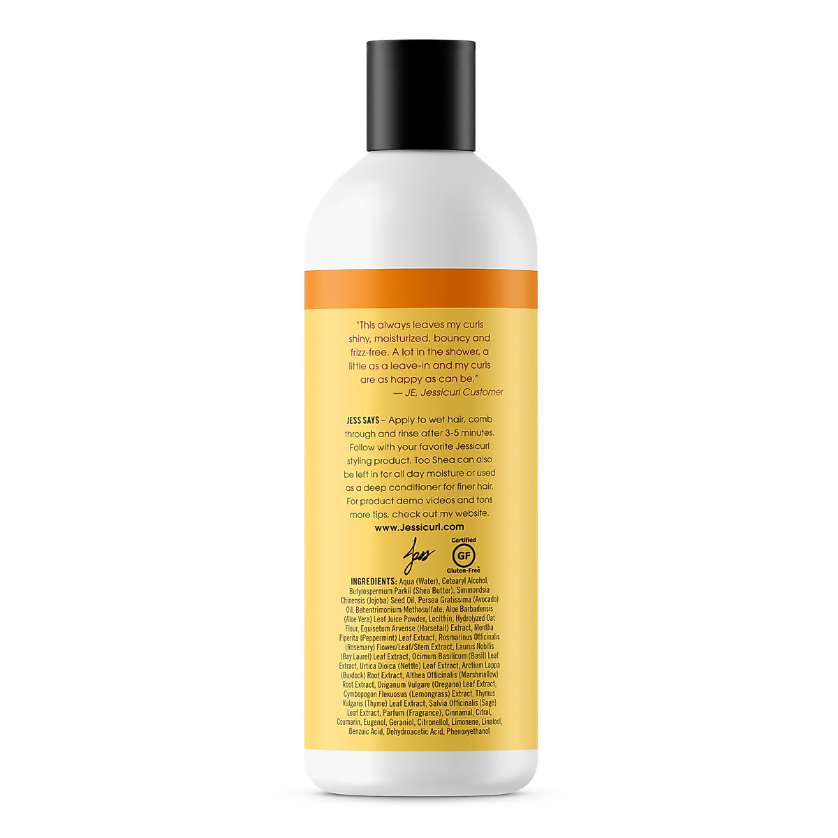 Jessicurl, Too Shea! Extra Moisturizing Conditioner for Curly Hair, Island Fantasy, 16 Fl oz. Leave in Conditioner for Dry Hair, Anti Frizz Hair Products