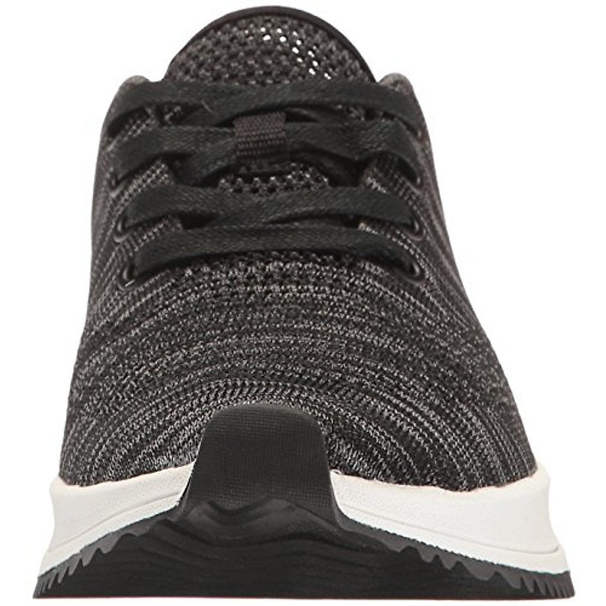 Freewaters Women's Sky Trainer Knit Lace-Up Shoe, Black/Grey, 7 M US