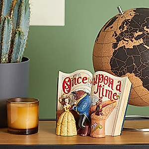 Disney Traditions by Jim Shore “Beauty and the Beast” Storybook Stone Resin Figurine, 6”