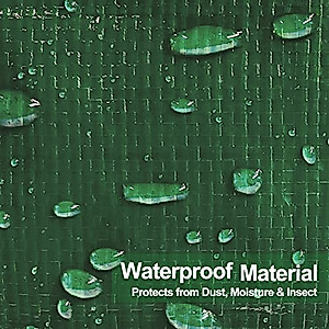 TURNMEON 2 Pack Christmas Tree Storage Bag For 7.5 Ft Disassembled Artificial Xmas Tree 50"x15"x20" Card Slot Handles Dual Zippers Waterproof Large Holiday Christmas Storage Container Tote Box (Green)