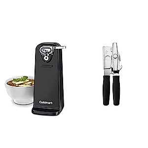 Cuisinart CCO-50BKN Deluxe Electric Can Opener, Black & Swing-A-Way Portable Can Opener, Black 7-Inch